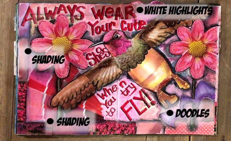 How To Make A Magazine Collage Mixed Media · Artsy Fartsy Life