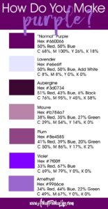 What Colors Make Purple? · Artsy Fartsy Life