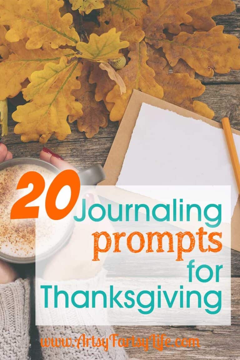 Journaling Prompts For Thanksgiving – Artsy Fartsy Life