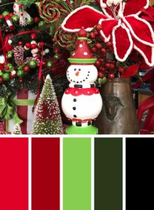 Colorful Christmas Colors Palettes For Decorating and Crafting · Artsy ...