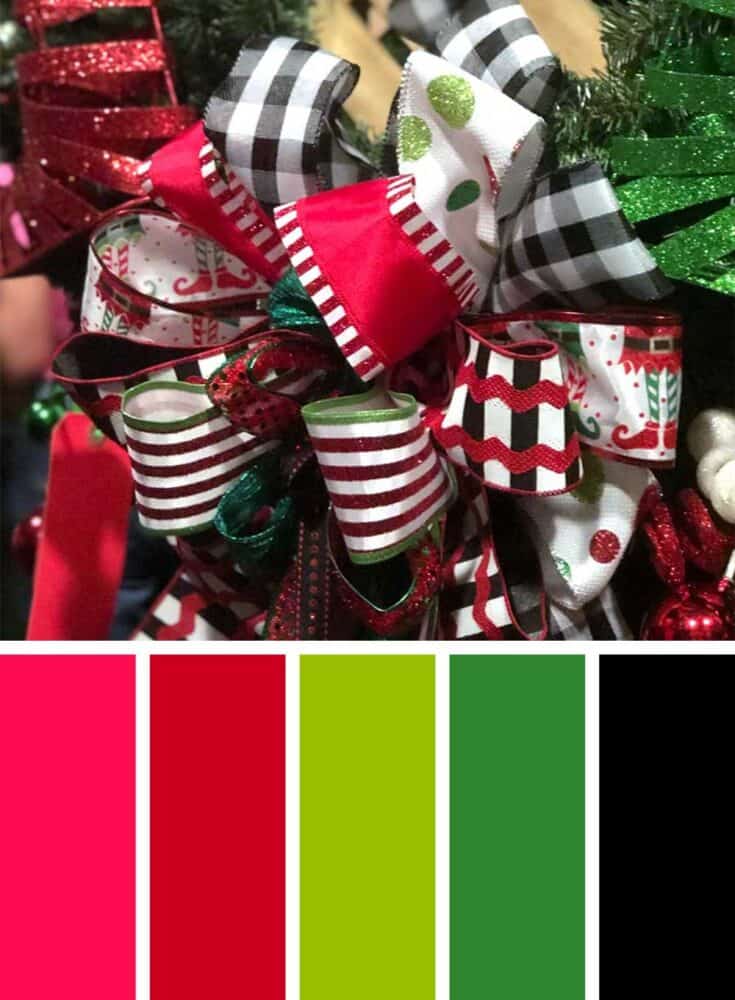 Colorful Christmas Colors Palettes For Decorating and Crafting · Artsy ...