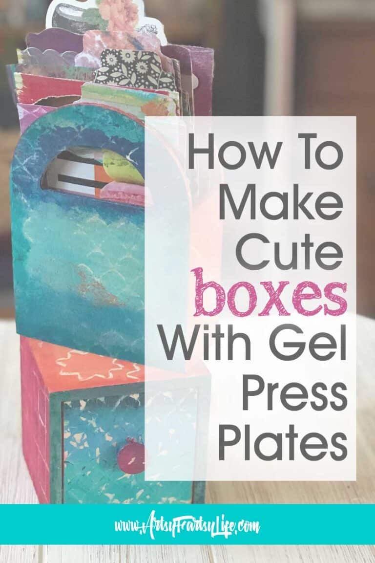 How To Make Decorative Storage Boxes Using Gel Press Plates · Artsy ...