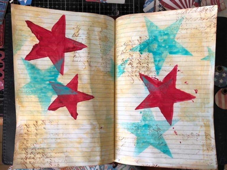 Free Printable 4th of July Junk Journal and Scrapbook Ephemera · Artsy ...