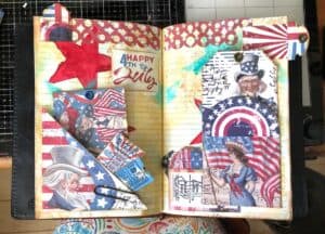 Free Printable 4th of July Junk Journal and Scrapbook Ephemera · Artsy ...