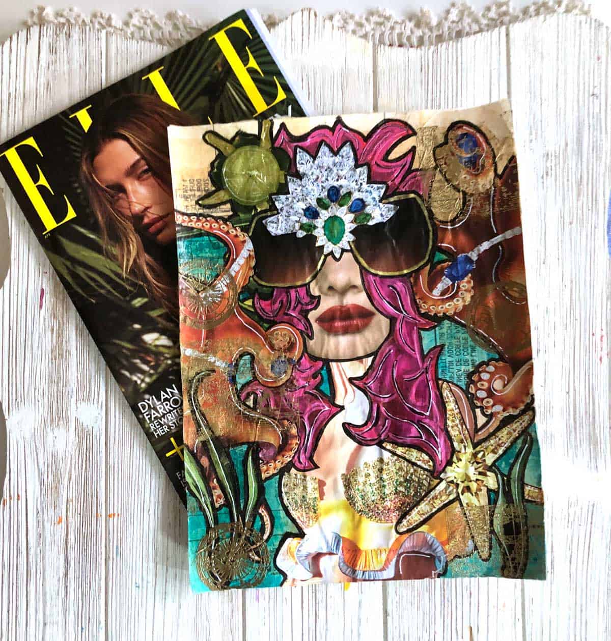 What Is A One Magazine Collage Challenge? · Artsy Fartsy Life