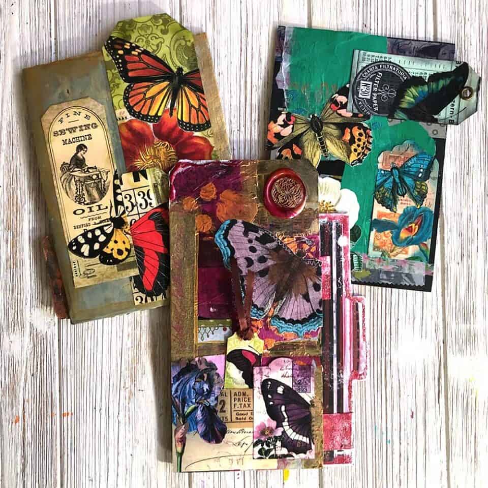 Butterfly Tags and Tickets - Free Printable Collage Sheets · Artsy ...