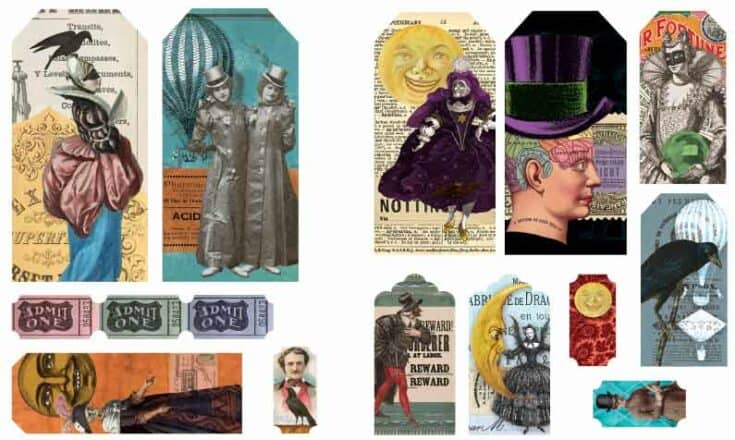 Free Spooky Printable Tags and Tickets · Artsy Fartsy Life