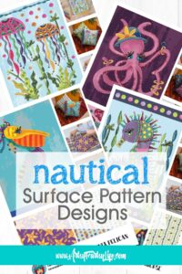 Nautical Surface Pattern Designs by Tara Jacobsen – Artsy Fartsy Life