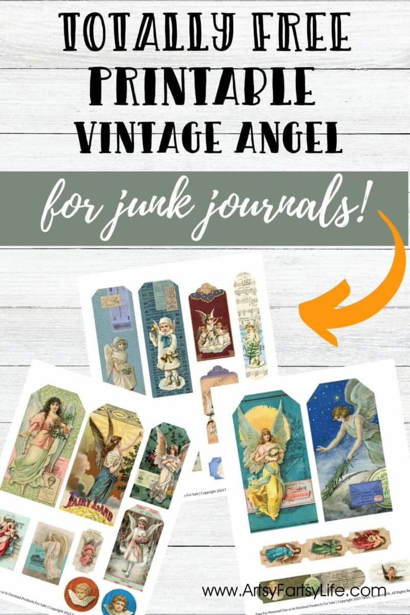 Free Printable Angel Tags and Tickets Ephemera (Commercial License ...