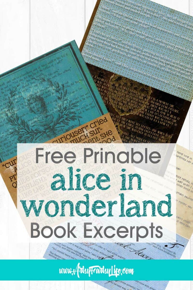 Alice In Wonderland - Free Background Papers · Artsy Fartsy Life