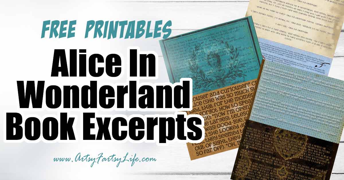 Alice In Wonderland - Free Background Papers · Artsy Fartsy Life