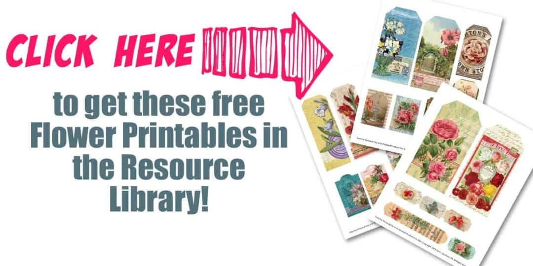 Free Vintage Flowers Printable Ephemera · Artsy Fartsy Life