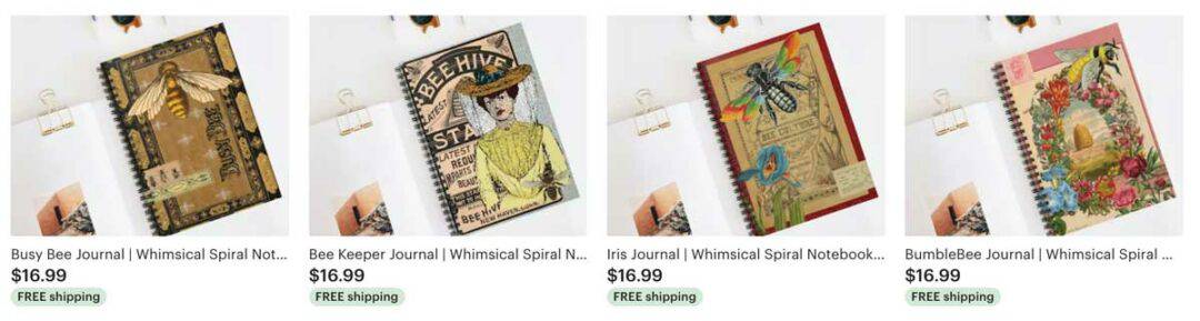 Free Printable Bees Journal Cover Pages (Commercial License for ...