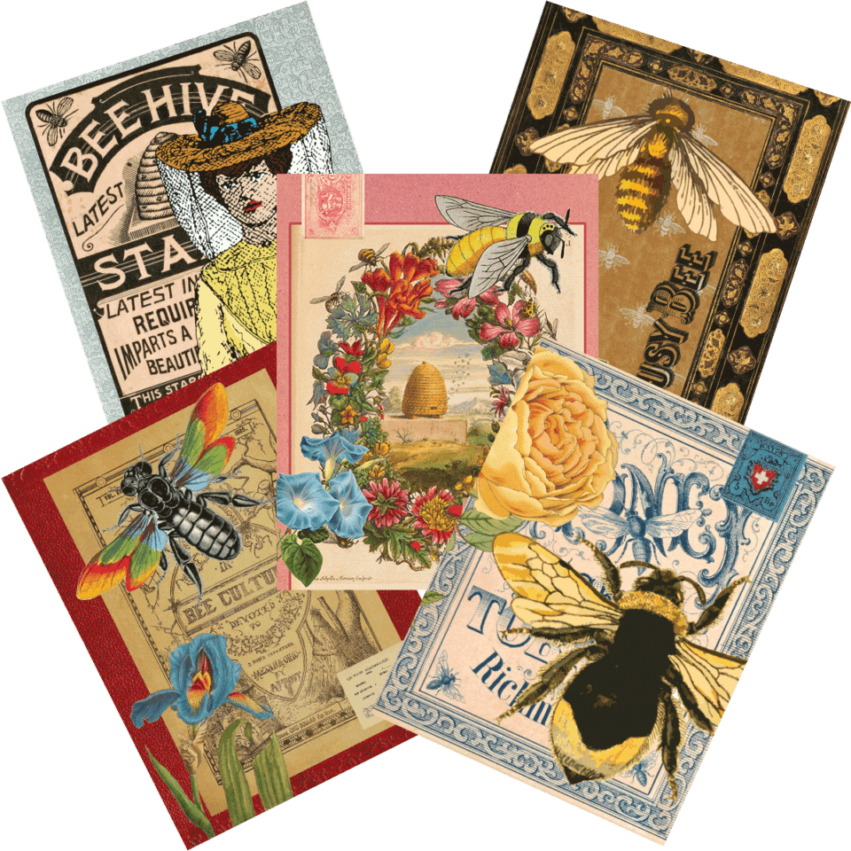 Free Printable Bees Journal Cover Pages (Commercial License for ...