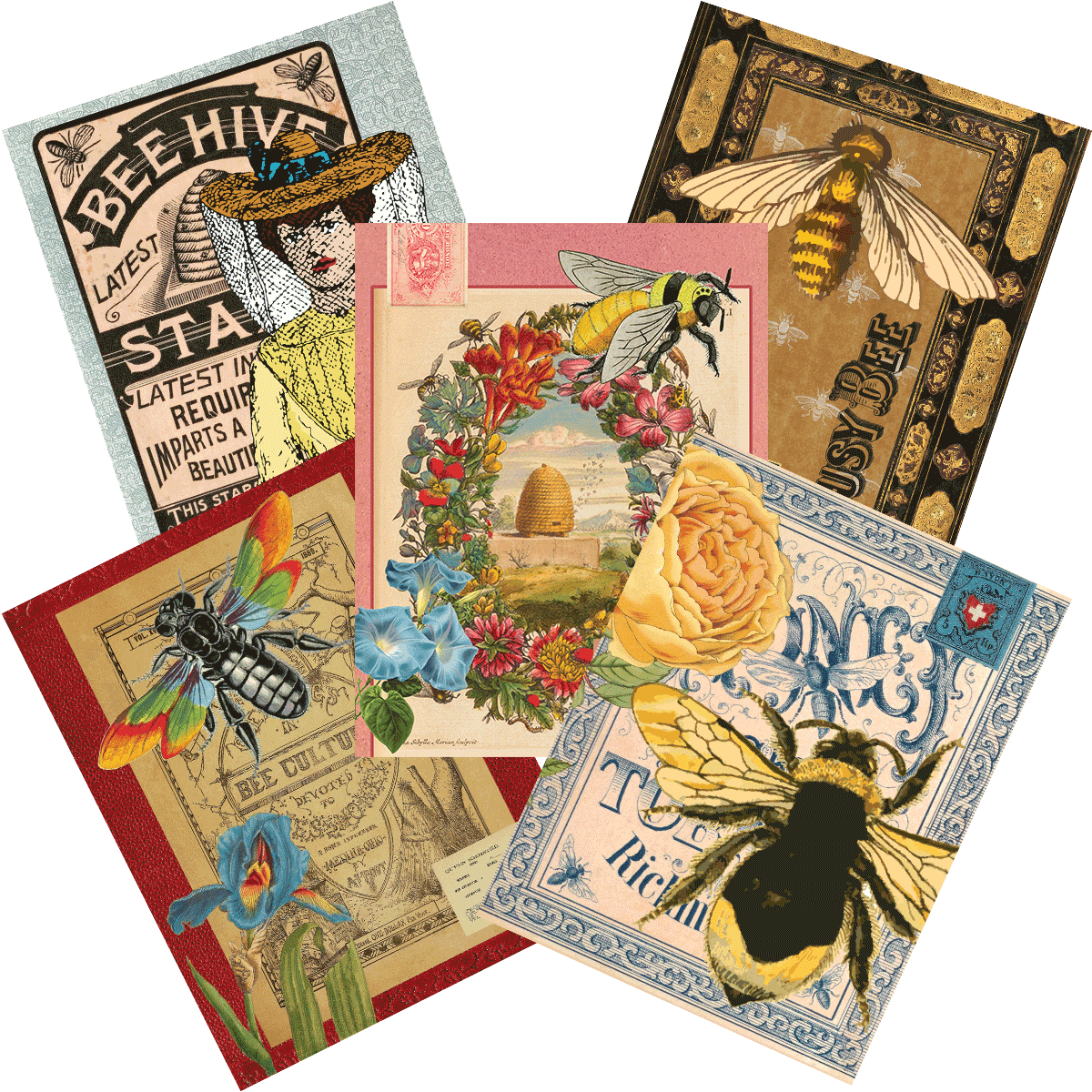 Free Printable Bees Journal Cover Pages (Commercial License for ...