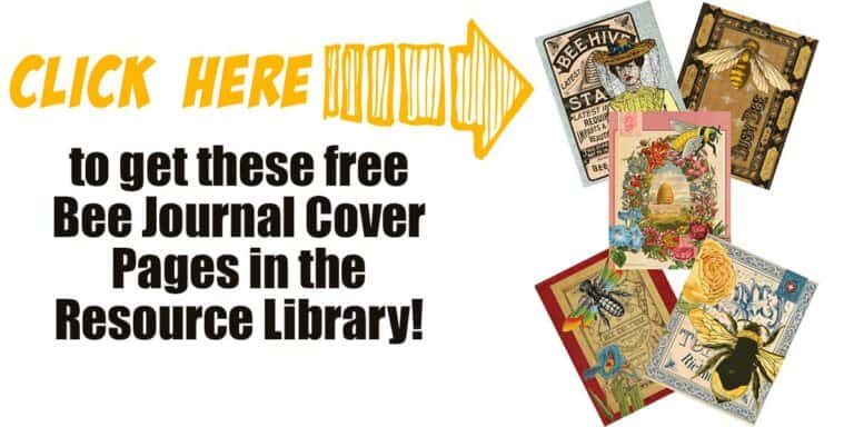 Free Printable Bees Journal Cover Pages (Commercial License for ...