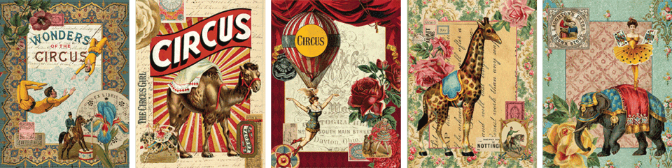 Free Printable Circus Journal Pages For Junk Journals or Scrapbooks ...