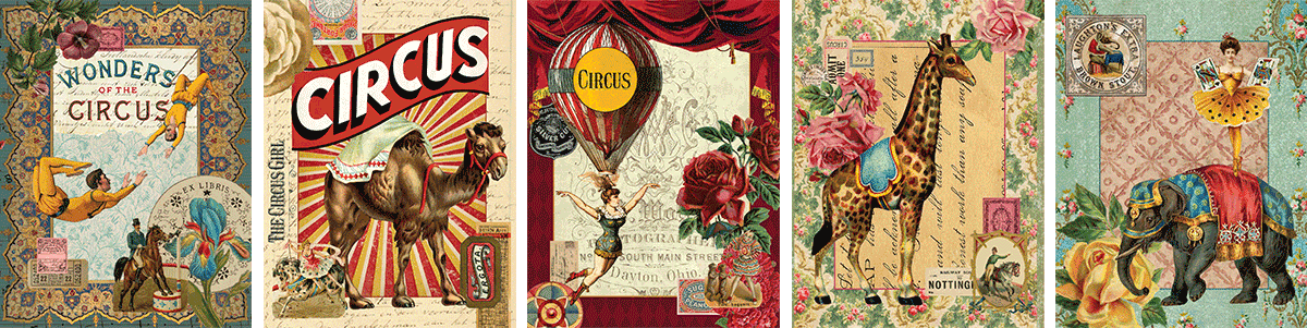 Free Printable Circus Journal Pages For Junk Journals or Scrapbooks ...