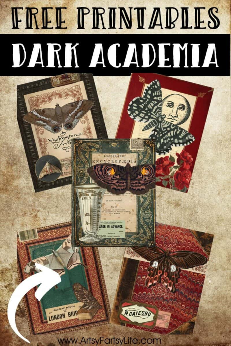 Free Printable Moth Journal Page Covers (Commercial License) · Artsy ...