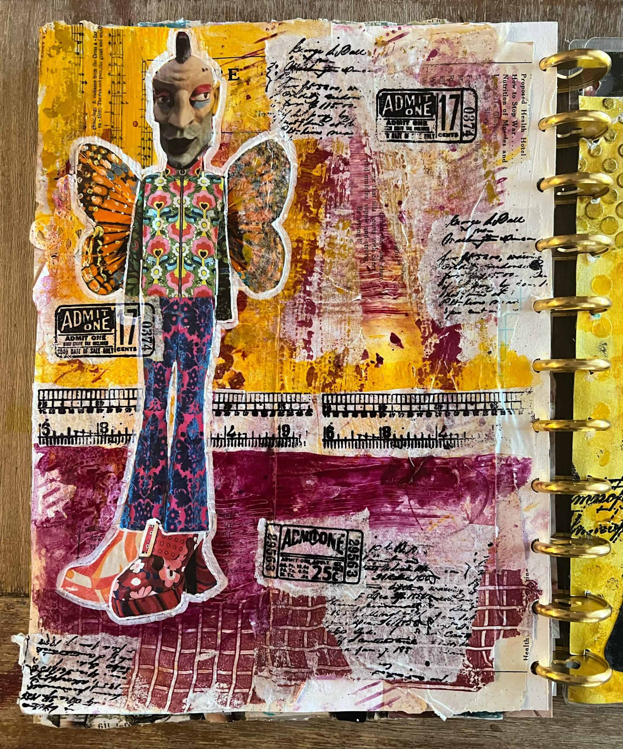 How To Make A DISC Bound Art Journal – Artsy Fartsy Life