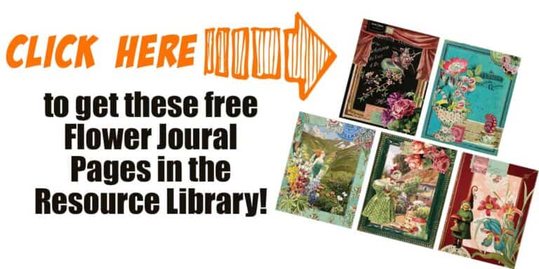 Vintage Flower Journal Pages or Wall Art - Free Printable · Artsy ...