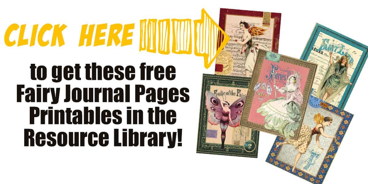 Free Printable Fairy Journal Pages For Junk Journals or Mixed Media ...