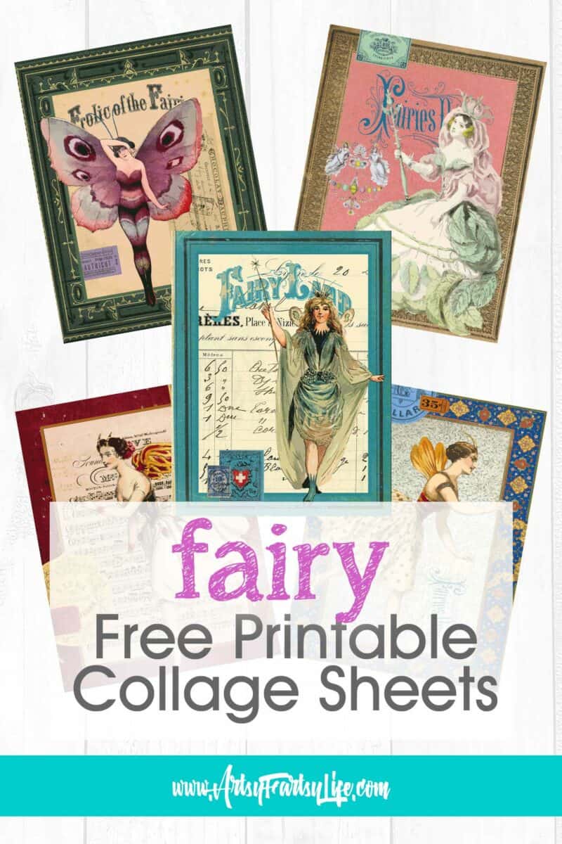 Free Printable Fairy Journal Pages For Junk Journals or Mixed Media ...