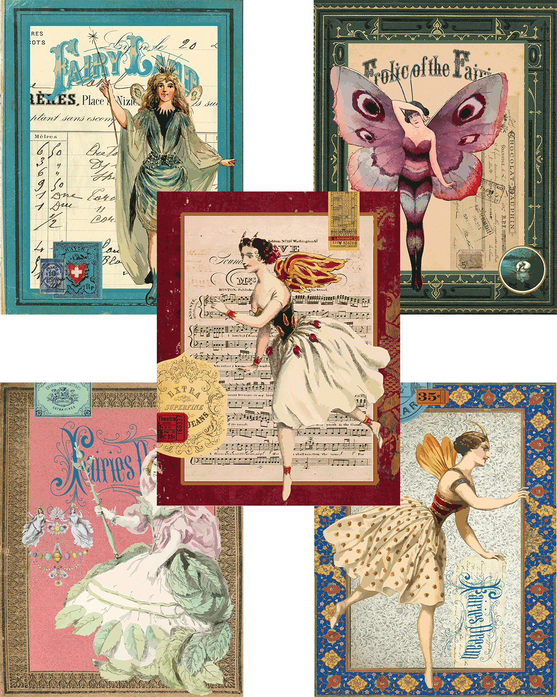Free Printable Fairy Journal Pages For Junk Journals or Mixed Media ...