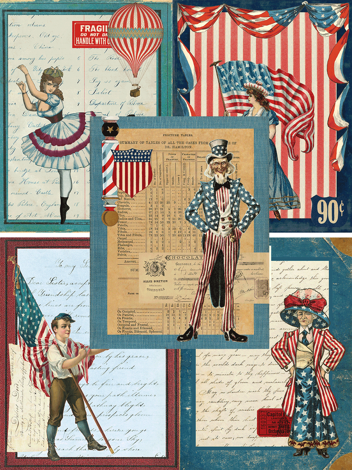 4th of July Journal Pages or Covers Free Printable · Artsy Fartsy Life