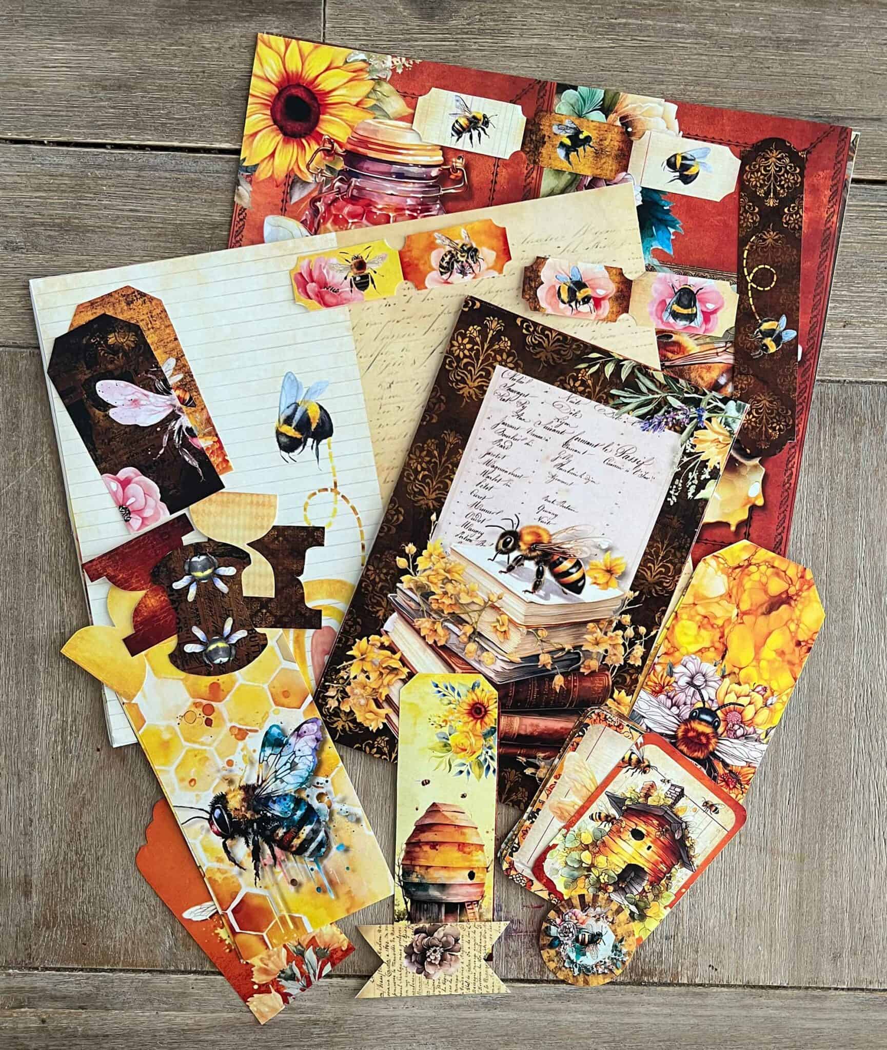 Bee Junk Journal Kit Printable · Artsy Fartsy Life