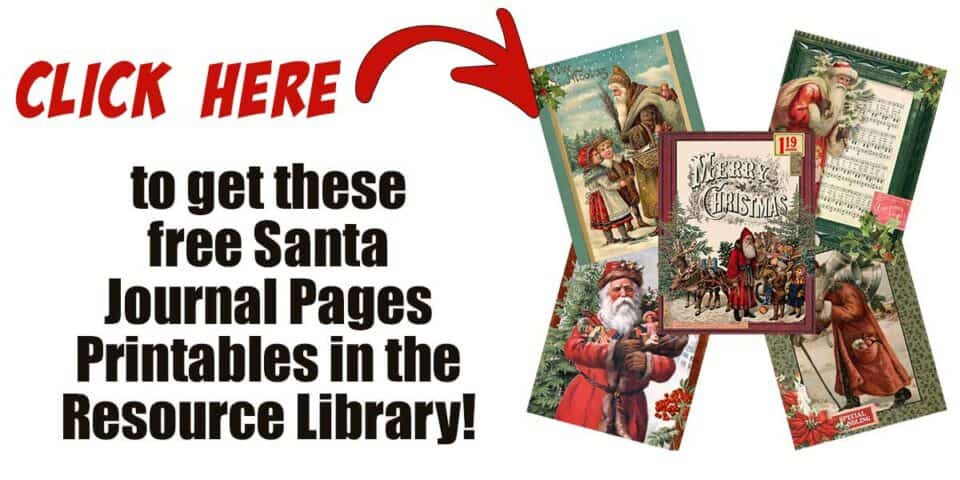 Santa Journal Covers or Wall Art - Free Printable · Artsy Fartsy Life