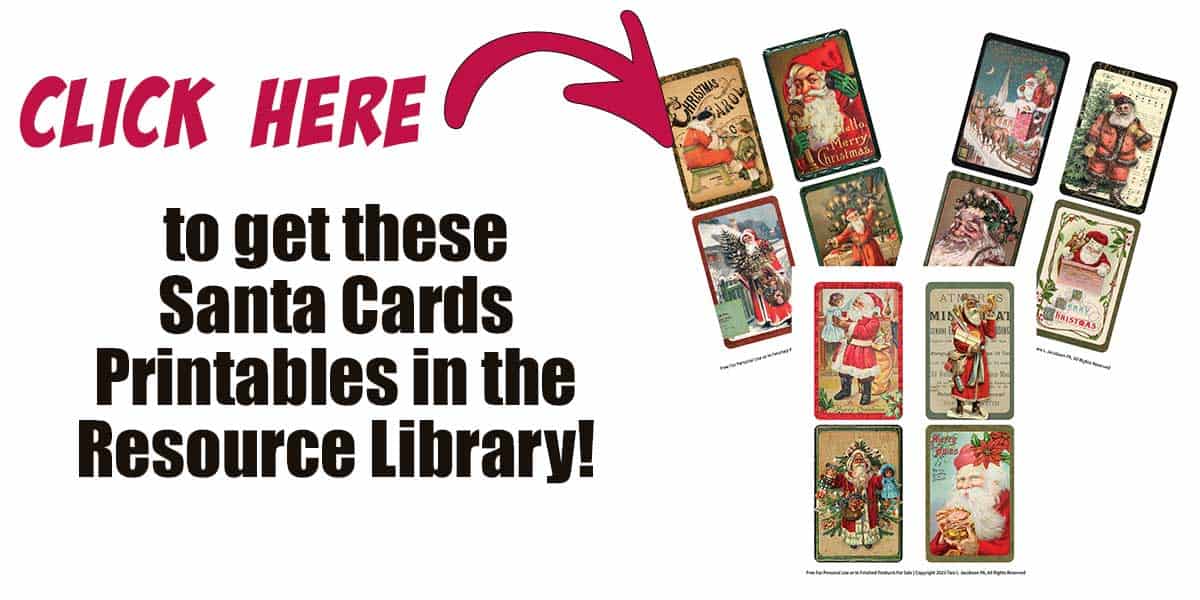 Santa Christmas Cards - Free Printables · Artsy Fartsy Life