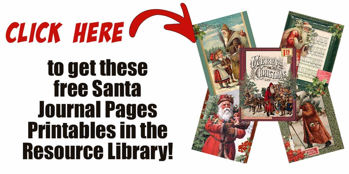 Santa Journal Covers or Wall Art - Free Printable · Artsy Fartsy Life