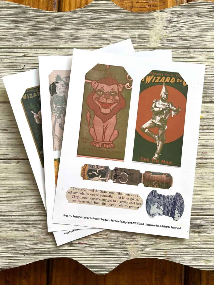 Wizard of Oz Tags & Tickets - Free Printable · Artsy Fartsy Life
