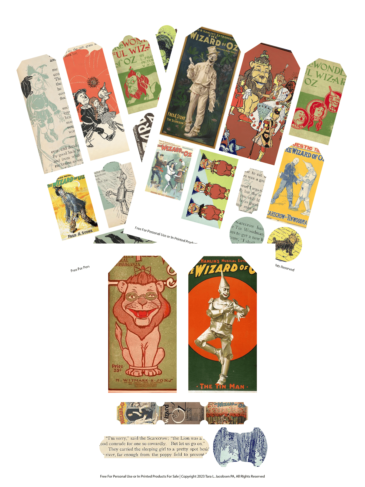 Wizard of Oz Tags & Tickets - Free Printable · Artsy Fartsy Life