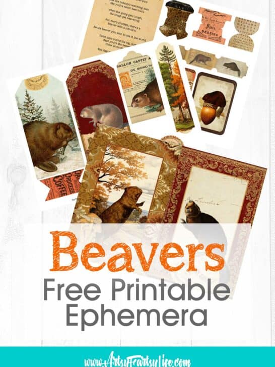 Free Printable Australian Ephemera Collage Sheets – Artsy Fartsy Life