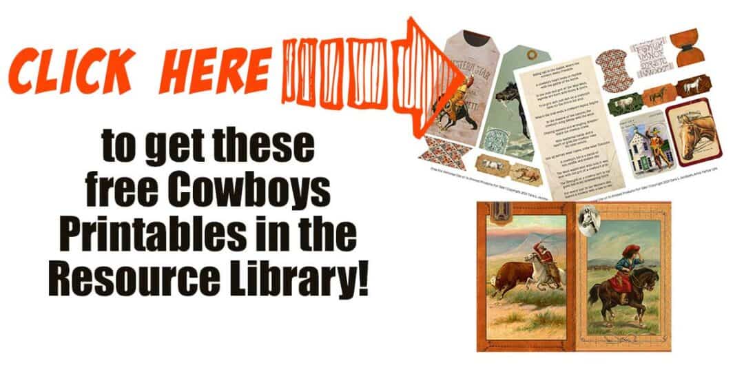 Cowboy and Cowgirl Old West Free Printables · Artsy Fartsy Life