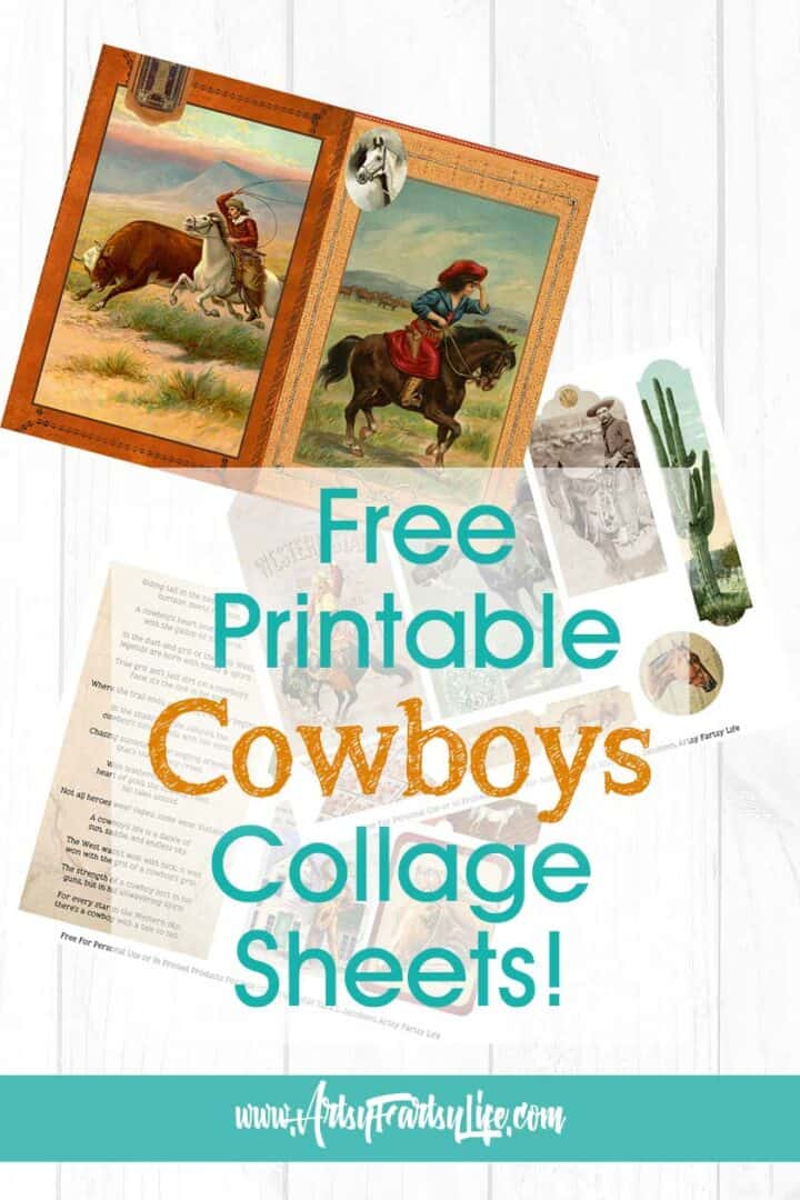 Cowboy and Cowgirl Old West Free Printables · Artsy Fartsy Life