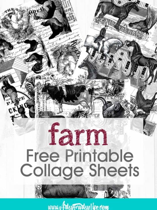 Vintage Purple Ephemera – Free Printable Collage Sheets – Artsy Fartsy Life