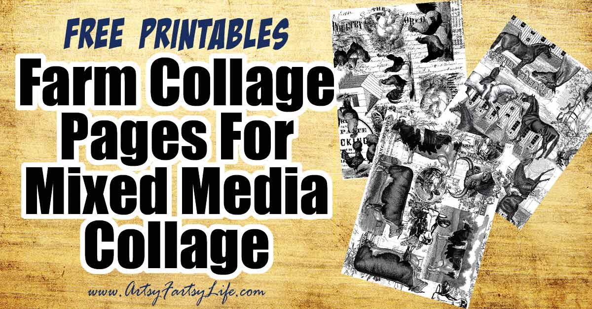 Farm Collage Sheets - Free Printables · Artsy Fartsy Life
