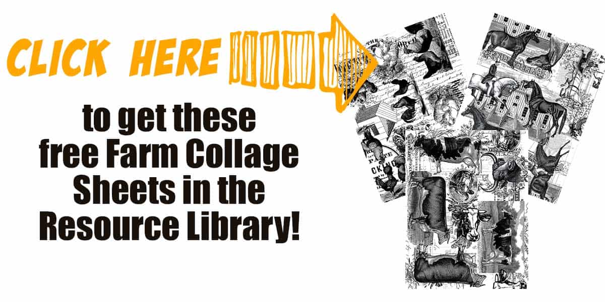 Farm Collage Sheets - Free Printables · Artsy Fartsy Life