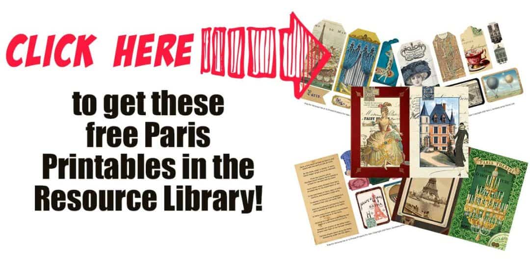 Paris - Free Printable Travel Vintage Ephemera · Artsy Fartsy Life