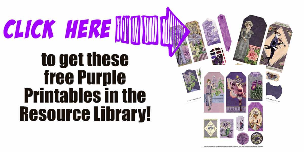 Vintage Purple Ephemera - Free Printable Collage Sheets · Artsy Fartsy Life