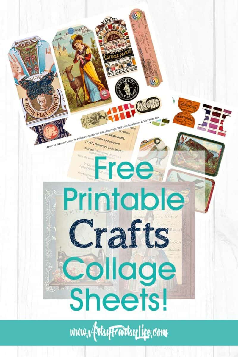 Crafting & Sewing Collage Sheets - Free Printables! · Artsy Fartsy Life