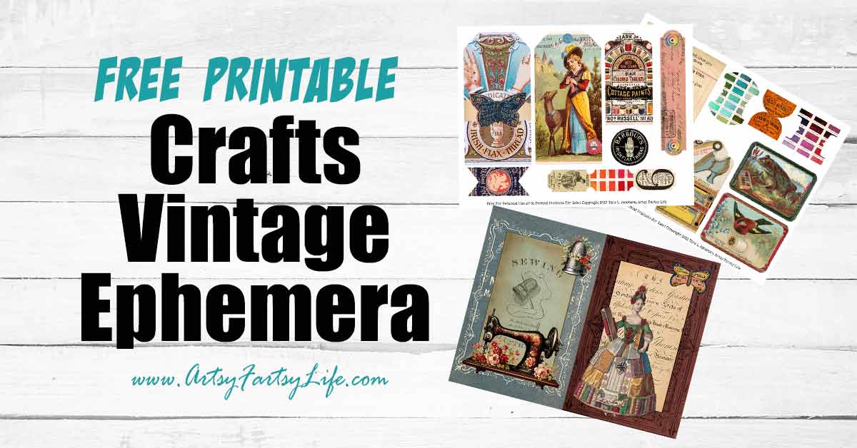Crafting & Sewing Collage Sheets - Free Printables! · Artsy Fartsy Life