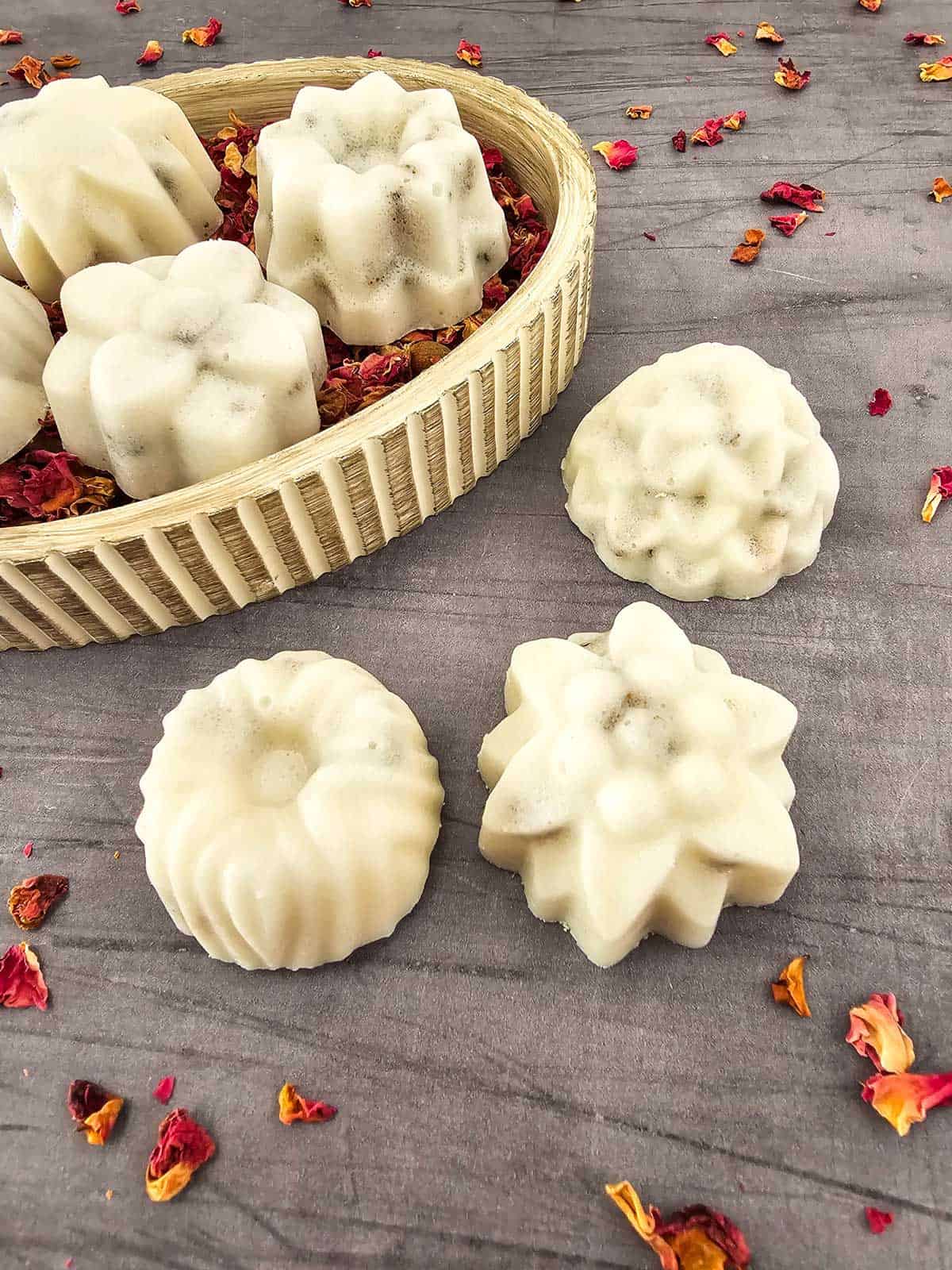 DIY Rose Petal Sugar Scrub Bars · Artsy Fartsy Life