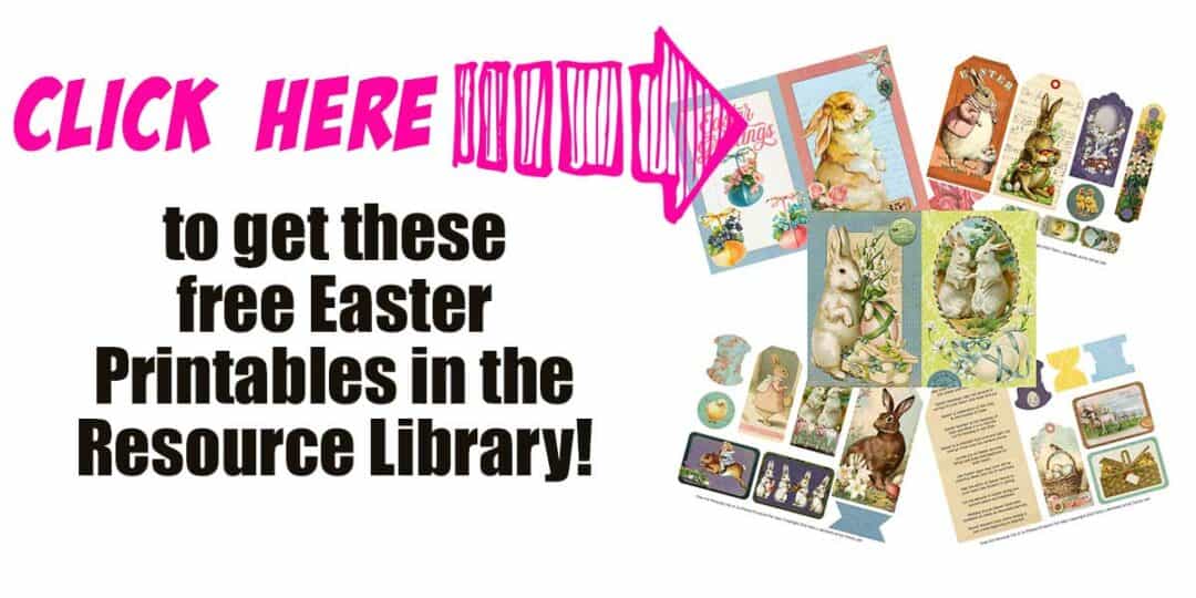 Free Printable Easter Collage Kit - Vintage Charm for Your Spring ...