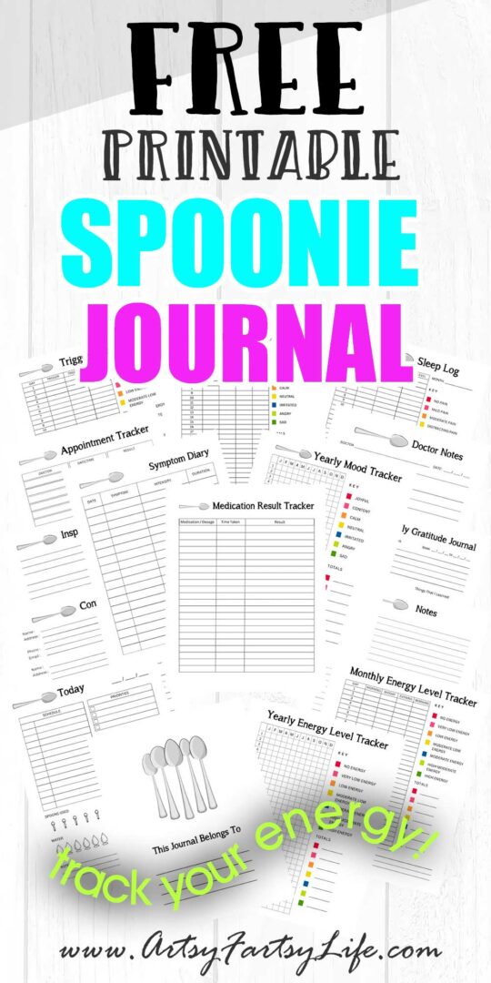 Free Printable Spoonie Planner · Artsy Fartsy Life