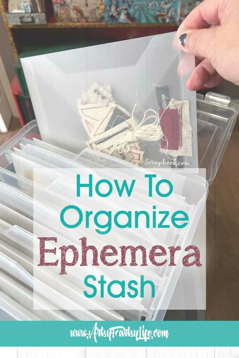 How To Sort and Store A HUGE Ephemera Stash! · Artsy Fartsy Life