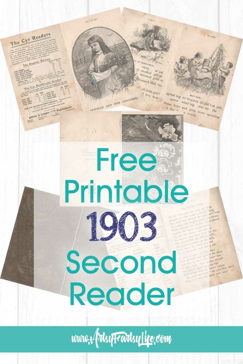 Free Printable Vintage Background Paper - Second Reader · Artsy Fartsy Life